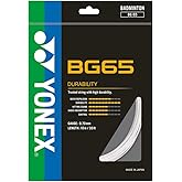 Buy YONEX BG 65 0.70mm Badminton Strings (Black) Titanium Online at Low ...
