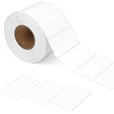Plain white sticky labels, 800 pcs Blank Thermal Label Stickers Self ...