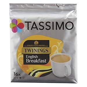 Tassimo Twinings English Breakfast Tee, Schwarzer Tee, Schwarztee ...