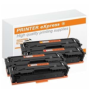Printer-Express Toner replaces HP CF540 CF541 Set of 4 CF542, CF543 ...