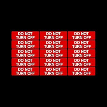 6 x Do Not Unplug labels for electrical sockets. Set of 6 Self adhesive ...