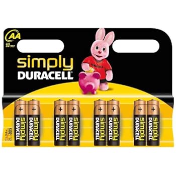 Duracell Simply AA Batteries Pack of 12: Amazon.co.uk: Electronics