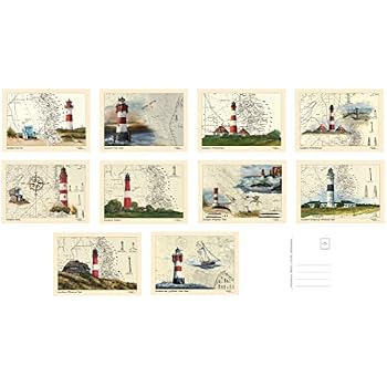 Maritimes Postkarten/Grußkarten/Sammel-Set von Thomas Kubitz mit den ...