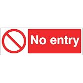 Radiation controlled area no entry safety sign - 1.2mm Rigid plastic ...
