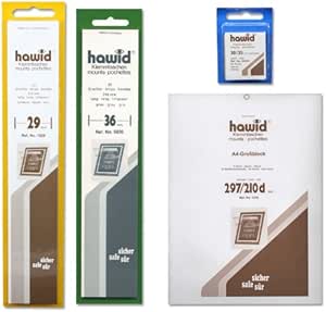 Hawid Stamp Mounts - 210 x 86mm - Clear (10 per pack) : Amazon.co.uk ...