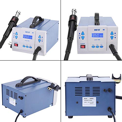 Cocoarm Regelbare Digitale Entlötstation 1000W Professionelle Heißluft ...