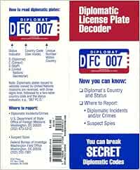 Amazon.in: Buy Diplomatic License Plate Decoder Book Online at Low ...