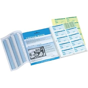 Durable 146465 Visitor Book 100 Refill, 100 Perforated 90 x 60 mm ...