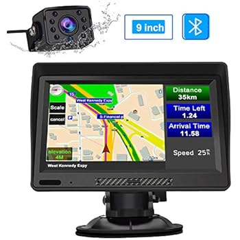 7 Inch GPS Sat Nav Device With Wireless Reversing Camera for Car Speed ...