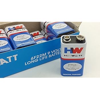 Hi Watt 9V 6F22 29312 HW Long-Life Zinc Carbon Battery: Amazon.in ...