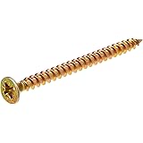 ForgeFix Multi-Purpose Single Thread Screws | 4.0 x 40mm | Zinc Yellow ...