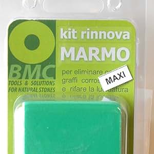 kit rinnova MARMO MAXI per eliminare opacità, graffi, corrosioni, incrostazioni di calcare e ...