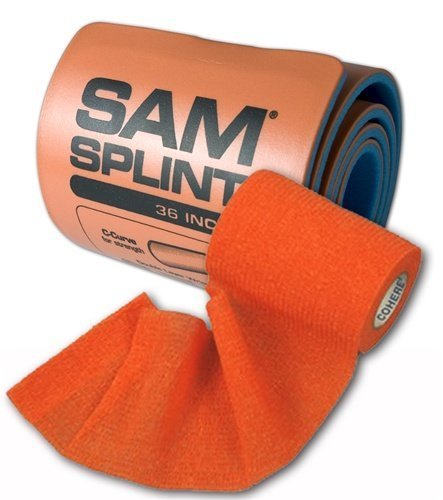 Sam Splint Combo Pack Orange Wrap And Orange And Blue | Desertcart INDIA