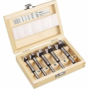 Bosch Accessories 2607018395 5-Piece Forstner Drill Bit Set with 15, 20 ...