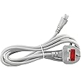 UK Cloverleaf 3 Pin Power Cable For Laptop chargers 2M, Mains Power ...