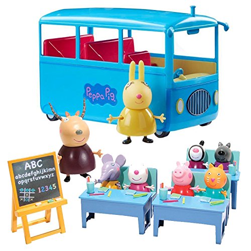 Peppa Pig Complete School Playset School Bus And Amp Classroom ...
