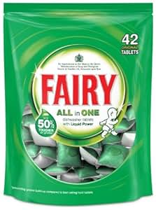 Fairy All In One Original Dishwash Tablets 42 Washes (Pack of 3, Total ...