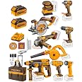 Ingco 9 Piece Cordless Industrial Combo Kit : Amazon.co.za: DIY & Tools