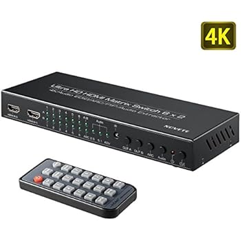 Agptek 4K 6X2 HDMI à True Matrix avec ARC / Fonction PIP | HDMI Audio ...
