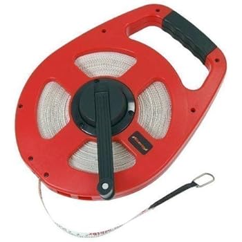 Silverline MT46 Open Reel Surveyors Tape Measure 50m: Amazon.co.uk: DIY ...
