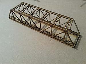 Model Railway Single Track Girder Bridge Wooden Kit N Gauge Laser Cut ...