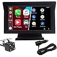 Portable Wireless Apple Carplayer and Android Auto AutoRadio 7" for All Cars Dashboard Mounted ...