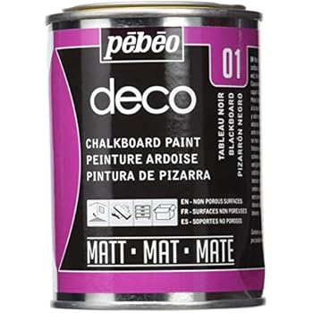 Pebeo 250 ml Deco Chalkboard Paint, Blackboard: Amazon.co.uk: Kitchen ...