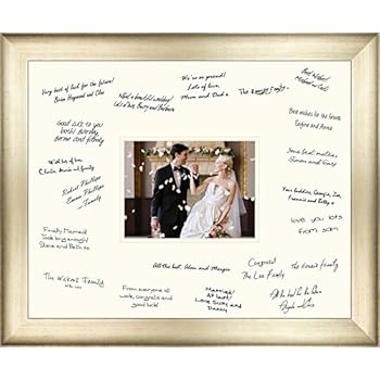 Large Wedding Photo Frame 18x24 inch with Guest Signature Board. Ready ...