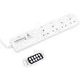 Energenie MiHome 4-Gang Extension Lead & Wireless Remote Control ...