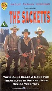 The Sacketts [VHS] : Sam Elliott, Tom Selleck, Jeff Osterhage, Glenn ...