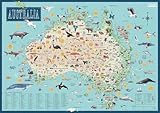 Printable Australia Illustrated Map for Children - Australian Map for ...