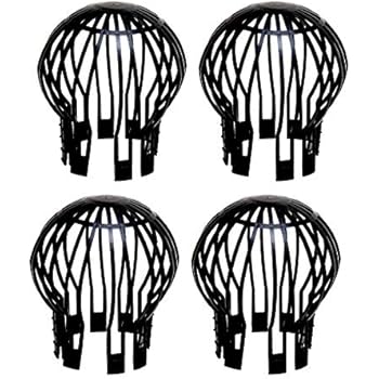 Gutter pipe leaf Downpipe trap guard protection - set of 4 - Leaves ...