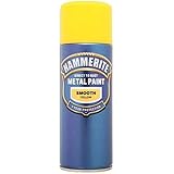 Hammerite Direct to Rust Metal Paint - Smooth Yellow Finish 250ML ...