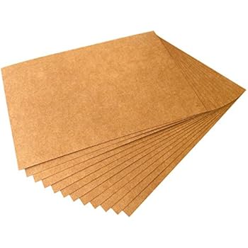 50 Sheets of 300 GSM A4 Kraft Stock Paper Matte Finish/Blank Printing ...