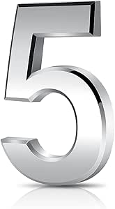 Vicloon Door Numbers, 3 Inches 3D Mailbox Numbers Waterproof, Address ...