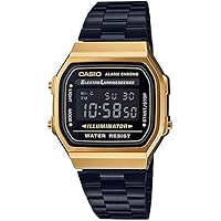 Casio Unisex 30-39 mm Vintage Silver Dial Metal Digital Watch - D148 ...