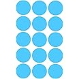 Royal Green Gommettes Étiquettes Autocollantes Rondes Bleu Clair ...