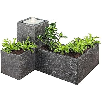 Rattan-Wassergarten-Set, Terrassenteich Brunnen von Heissner: Amazon.de ...