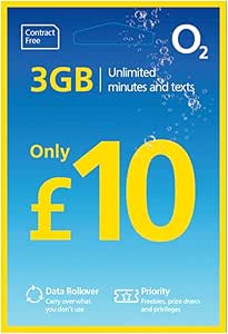 O2 UK Trio SIM PAYG £10 Bundle -3GB Data + Unltd Texts: Amazon.co.uk ...