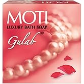 Buy Moti Gulab Luxury Bath Soap, Enchanting Rose Fragrance, 5x150 g ...