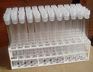 60 x 6 Inch Test Tubes with White Tops and Tray: Amazon.co.uk: Kitchen ...