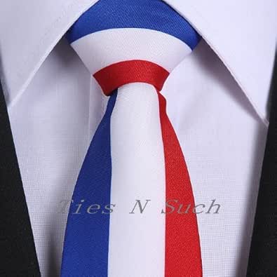 France Flag Tie T1238; UK Neckties, Men Silk Ties: Amazon.co.uk: Shoes ...