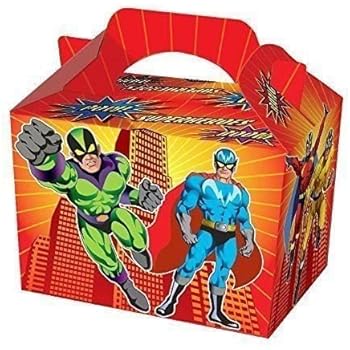 24 x CHILDRENS KIDS CARDBOARD LUNCH MEAL BOXES PARTY BUGS & SLUGS ...