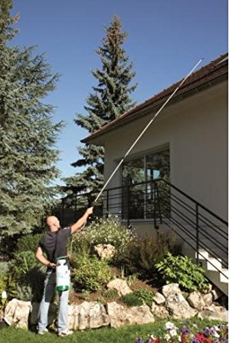4 m Telescopic Extendable Lance double Aluminium with Spray Nozzle ...