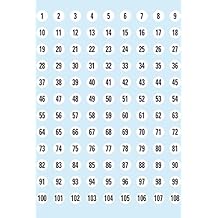 Amazon.co.uk: small number stickers