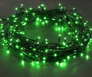 120x Micro LED EMERALD GREEN fairy lights, 8.3m of LEDs, Christmas ...