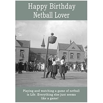 Netball Happy Birthday Card: Amazon.co.uk: Office Products