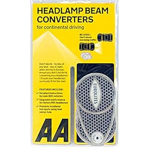 AA Headlamp Beam Converters, Deflectors - Grey: Amazon.co.uk: Car ...