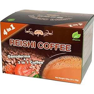 Reishi Coffee, Reishi Mushroom + Columbian Coffee, 30 Sachets, 2.18 g ...