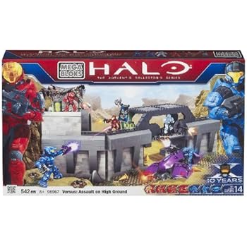 Mega Bloks Halo Wars Red vs Blue High Ground Assault: Amazon.co.uk ...